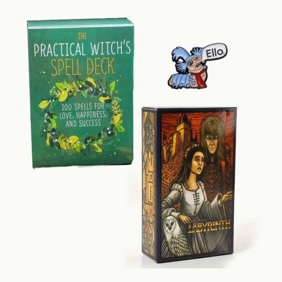 Games | 2 Pack Practical Witchs Spell Deck Labyrinth Tarot Cards Bonus ...